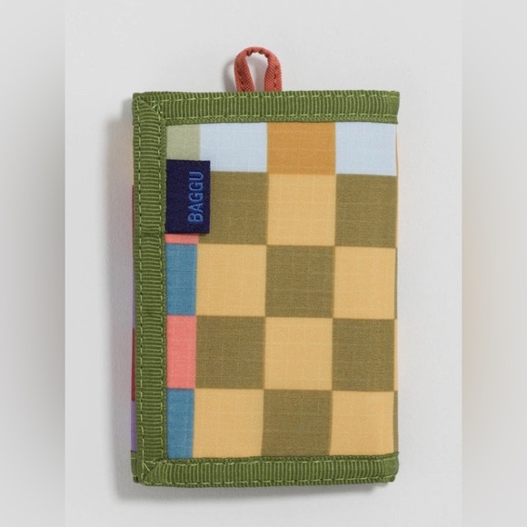 BAGGU | Bags | New Baggu Nylon Wallet Medium Check Multi | Poshmark